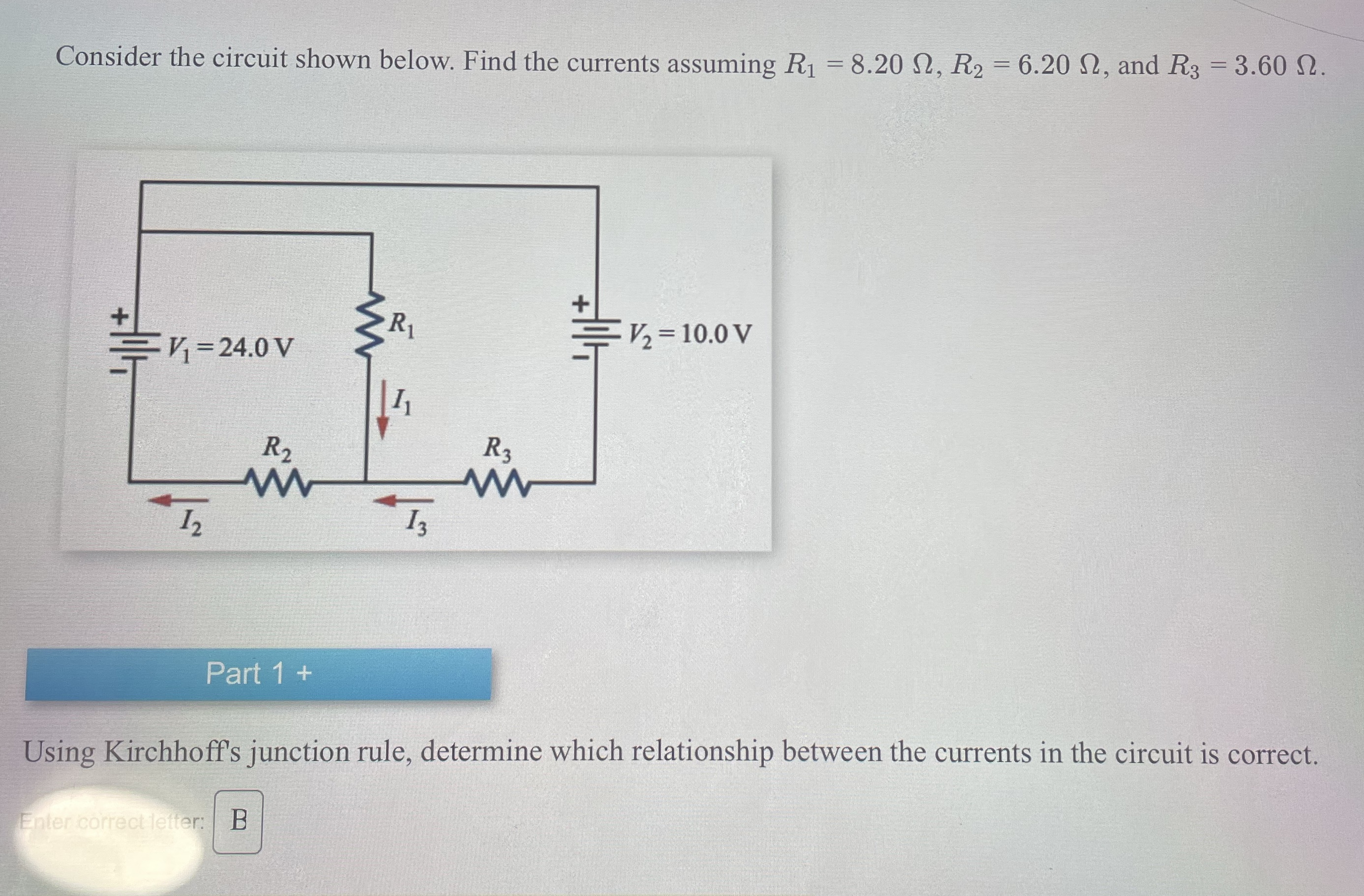 Solved Consider the circuit shown below. Find the currents | Chegg.com