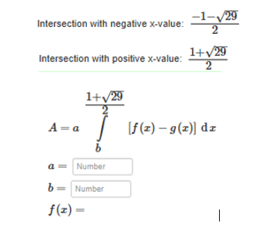 Solved Intersection with negative x -value: | Chegg.com