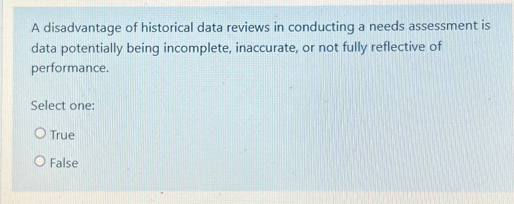 Solved A disadvantage of historical data reviews in | Chegg.com