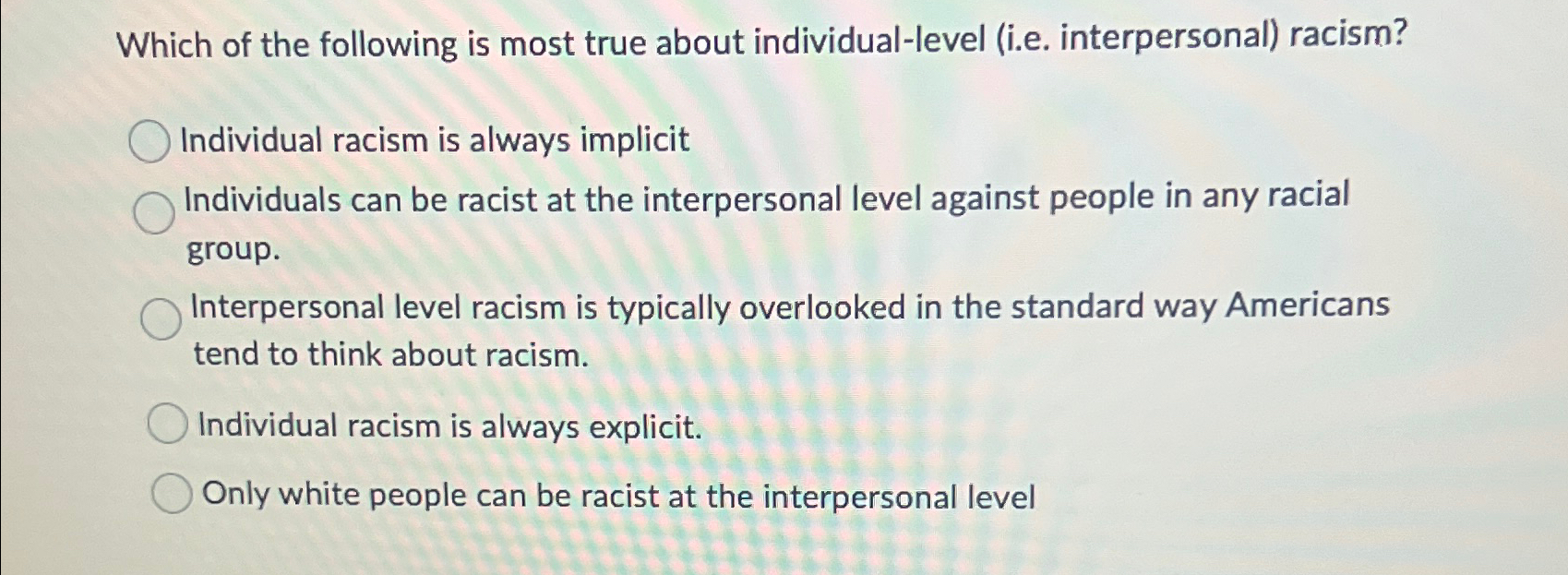 Solved Which of the following is most true about | Chegg.com