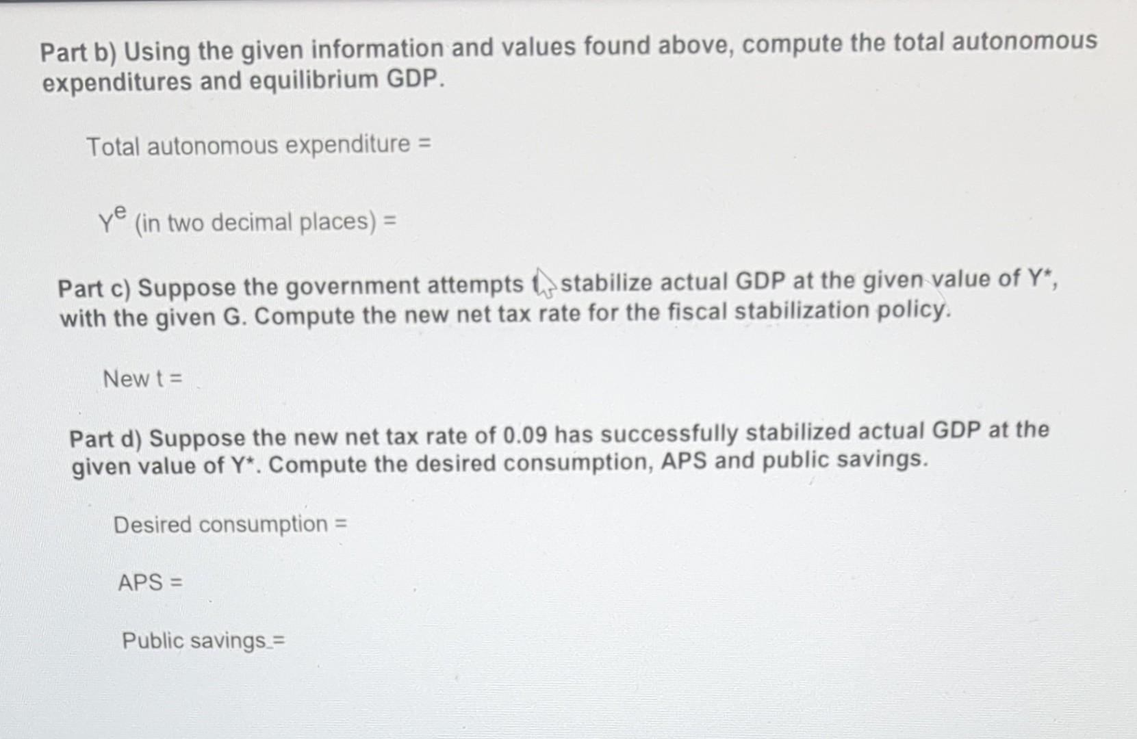 Solved Consider the simple macro model with a constant price | Chegg.com