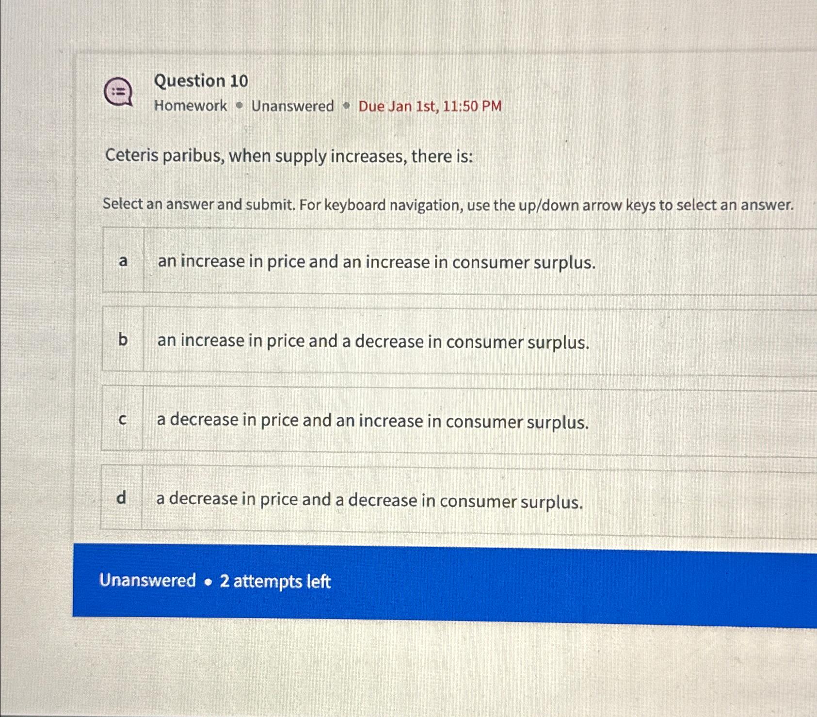 Solved Question 10Homework * ﻿Unanswered * ﻿Due Jan | Chegg.com