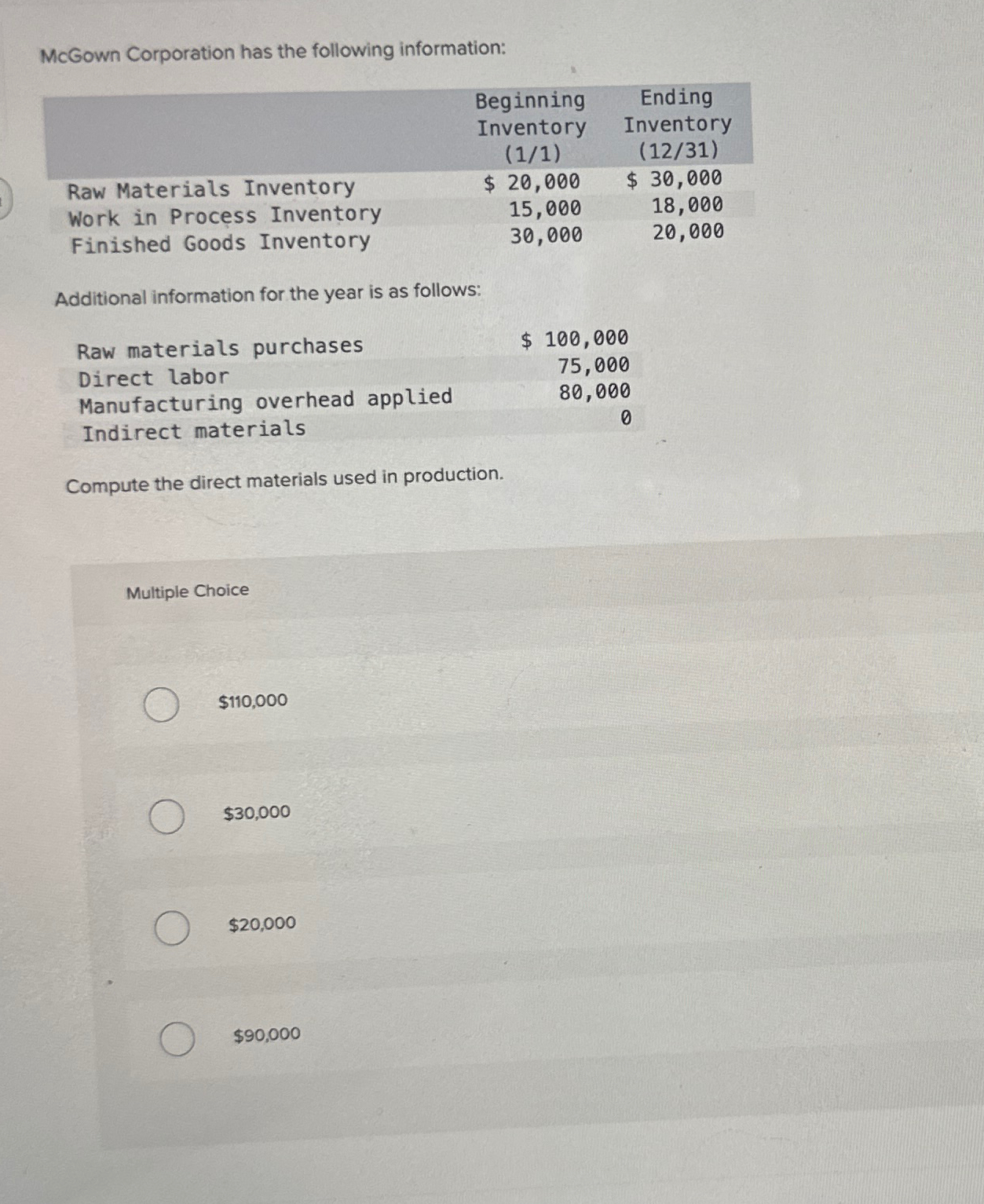 Solved McGown Corporation has the following | Chegg.com Solved McGown Corporation has the following | Chegg.com