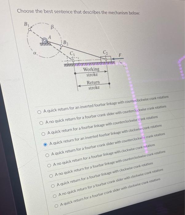 Solved Choose the best sentence that describes the mechanism | Chegg.com