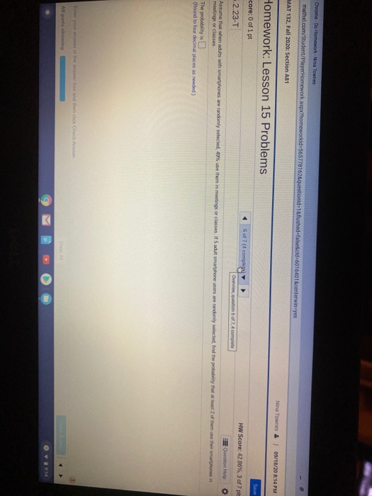 Solved Chrome De Homework Nina Townes math.com | Chegg.com