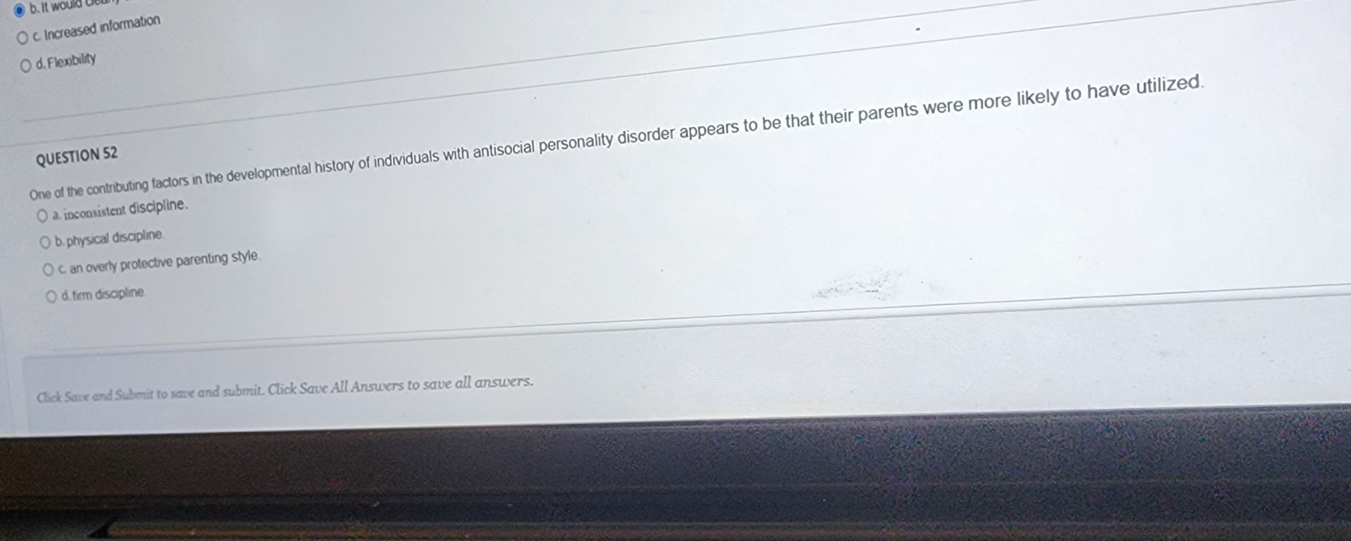 Solved QUESTION 52One of the contributing factors in the | Chegg.com