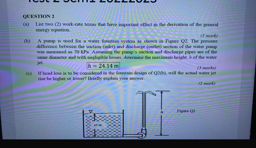 Solved QUESTION 2(a) ﻿List two (2) ﻿work-rate terms that | Chegg.com