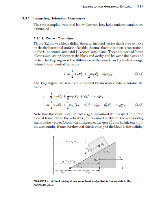 Solved Solve the block sliding down a movable wedge problem | Chegg.com