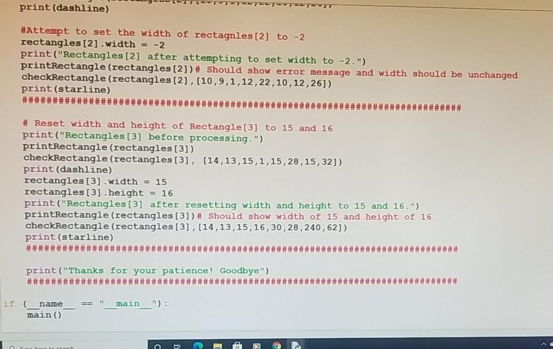 Solved Programming Assignment: Rectangle and Point classes | Chegg.com