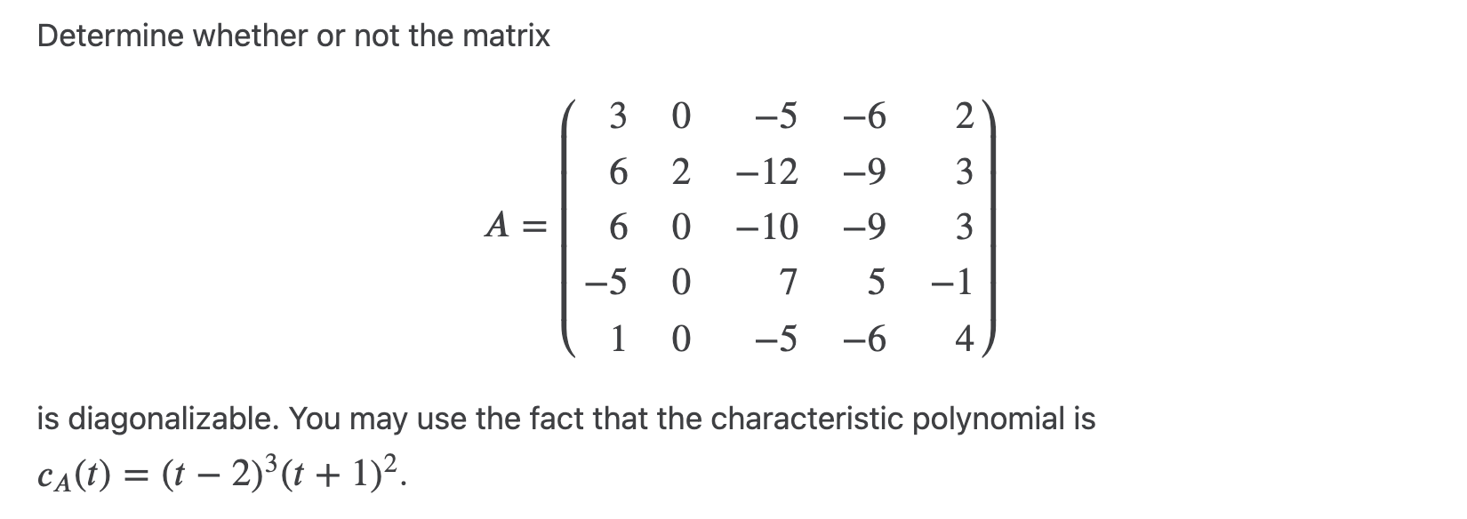 Solved Determine whether or not the | Chegg.com