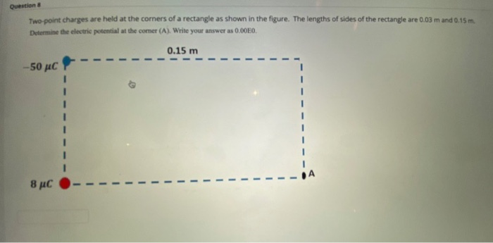 Solved Wos Question Two point charges are held at the | Chegg.com