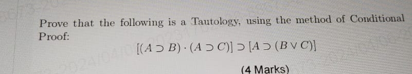 Solved Prove that the following is a Tautology, using the | Chegg.com