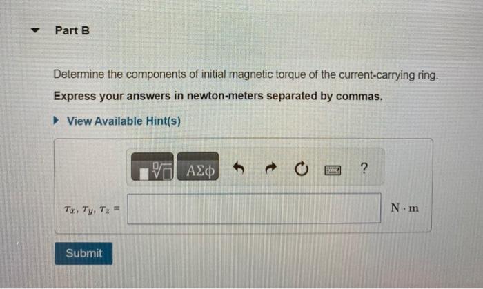 Solved Bridging Problem: Magnetic Torque on a Current-Ca A | Chegg.com