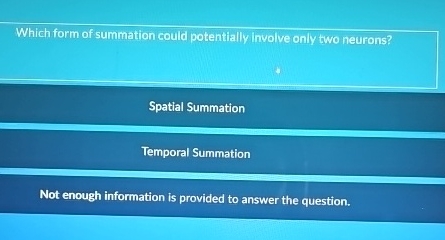 Solved Which form of summation could potentially lnvolve | Chegg.com