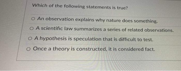 Solved Which Of The Following Statements About Subatomic
