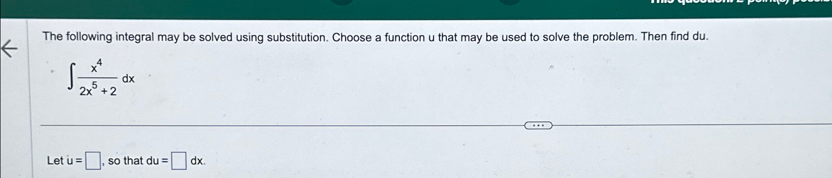 Solved The following integral may be solved using | Chegg.com