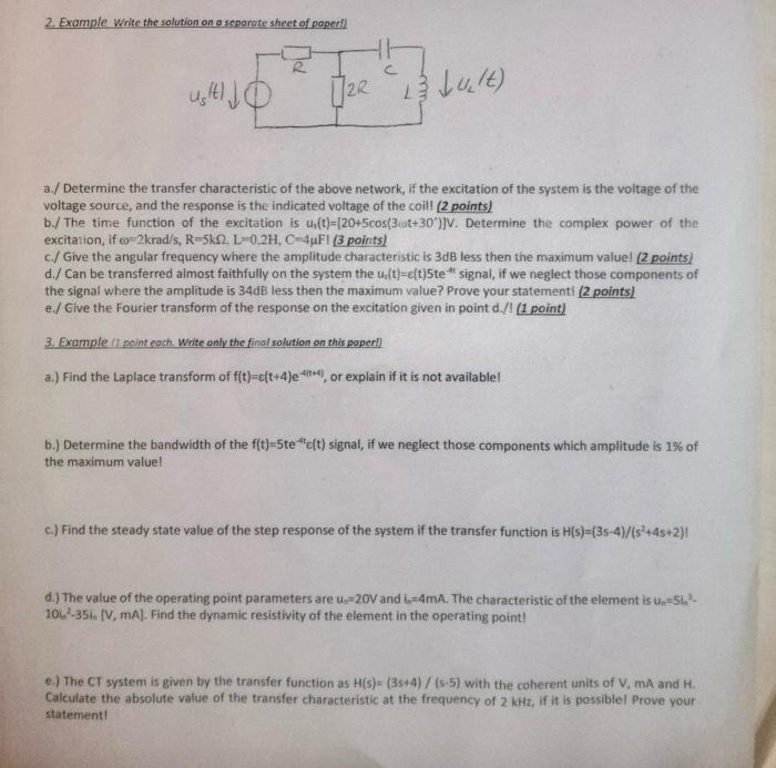 Solved 2. Example Write the solution on a separate sheet of | Chegg.com