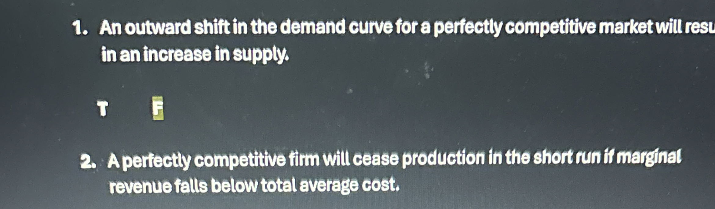 Solved An outward shift in the demand curve for a perfectly | Chegg.com