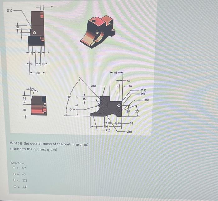 3D-Model the following part. Unit system: MMGS | Chegg.com