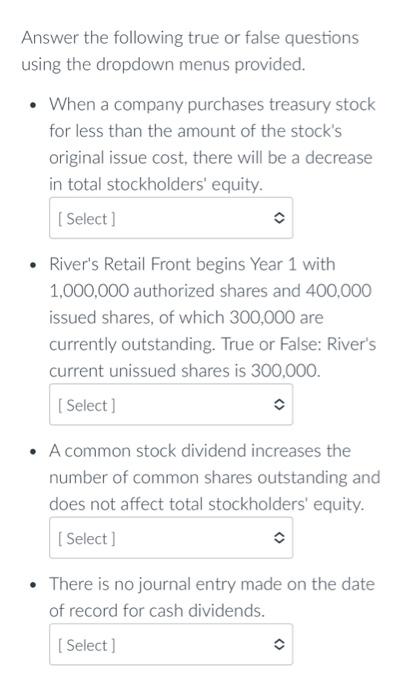 Solved Answer the following true or false questions using | Chegg.com