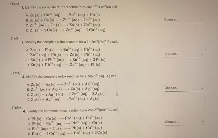 Solved Table 1. Voltaic cells data table Table view List | Chegg.com