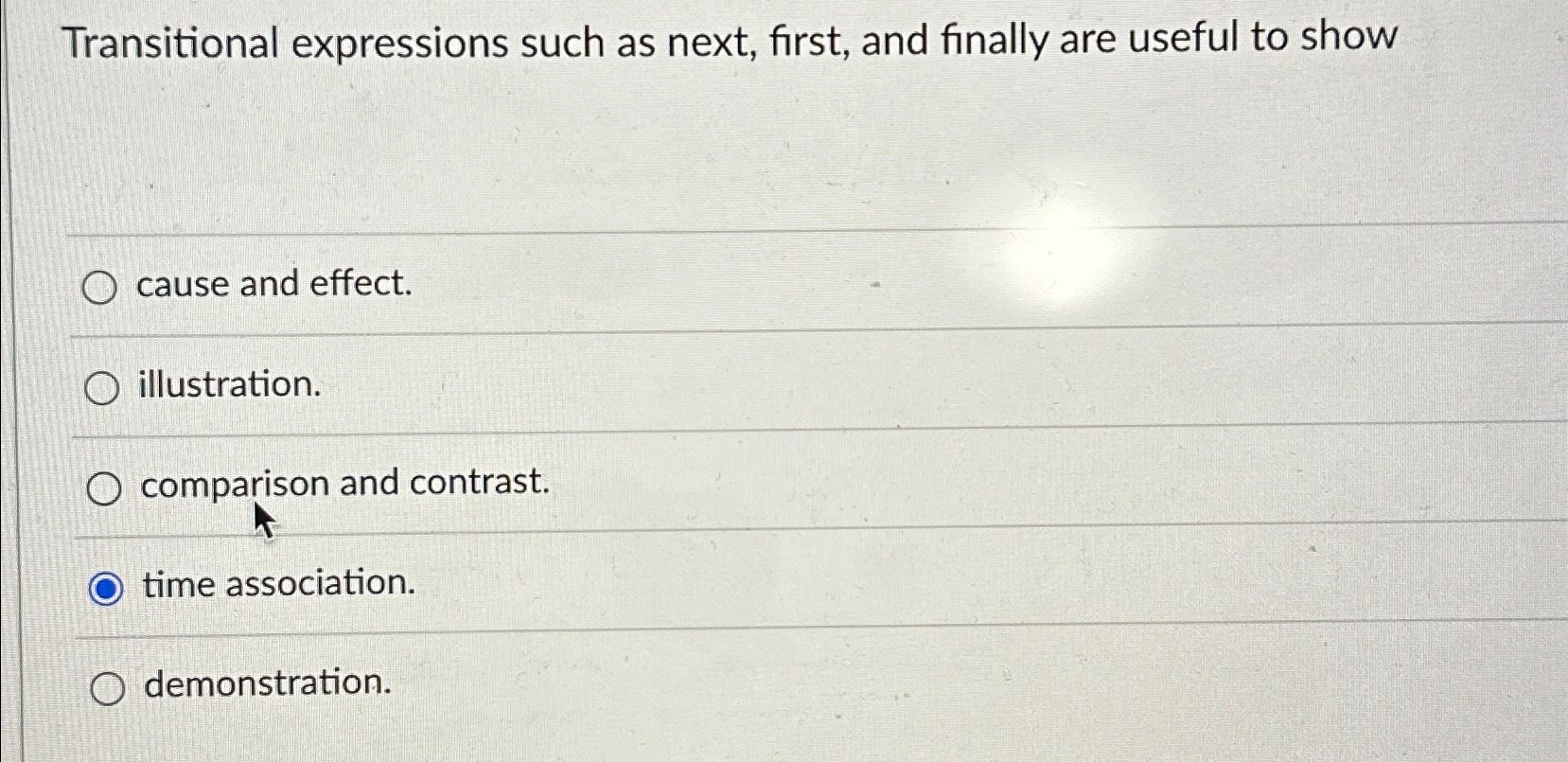Solved Transitional expressions such as next, first, and | Chegg.com