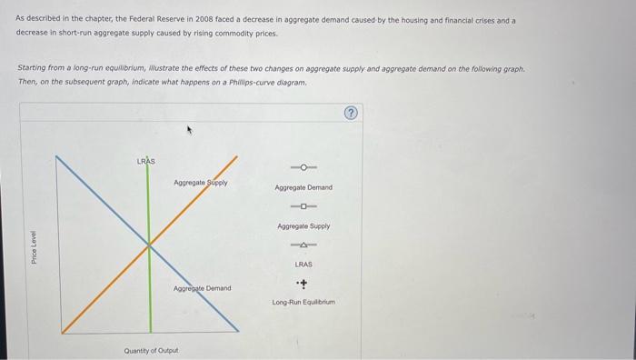 As described in the chapter, the Federal Reserve in | Chegg.com