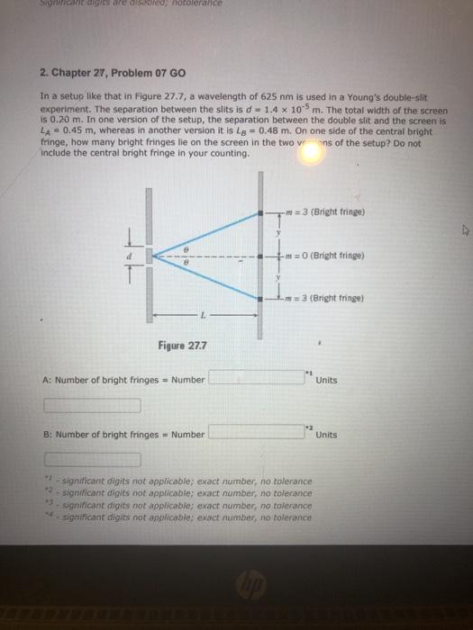 Solved googs are discord; notolerance 2. Chapter 27, Problem | Chegg.com
