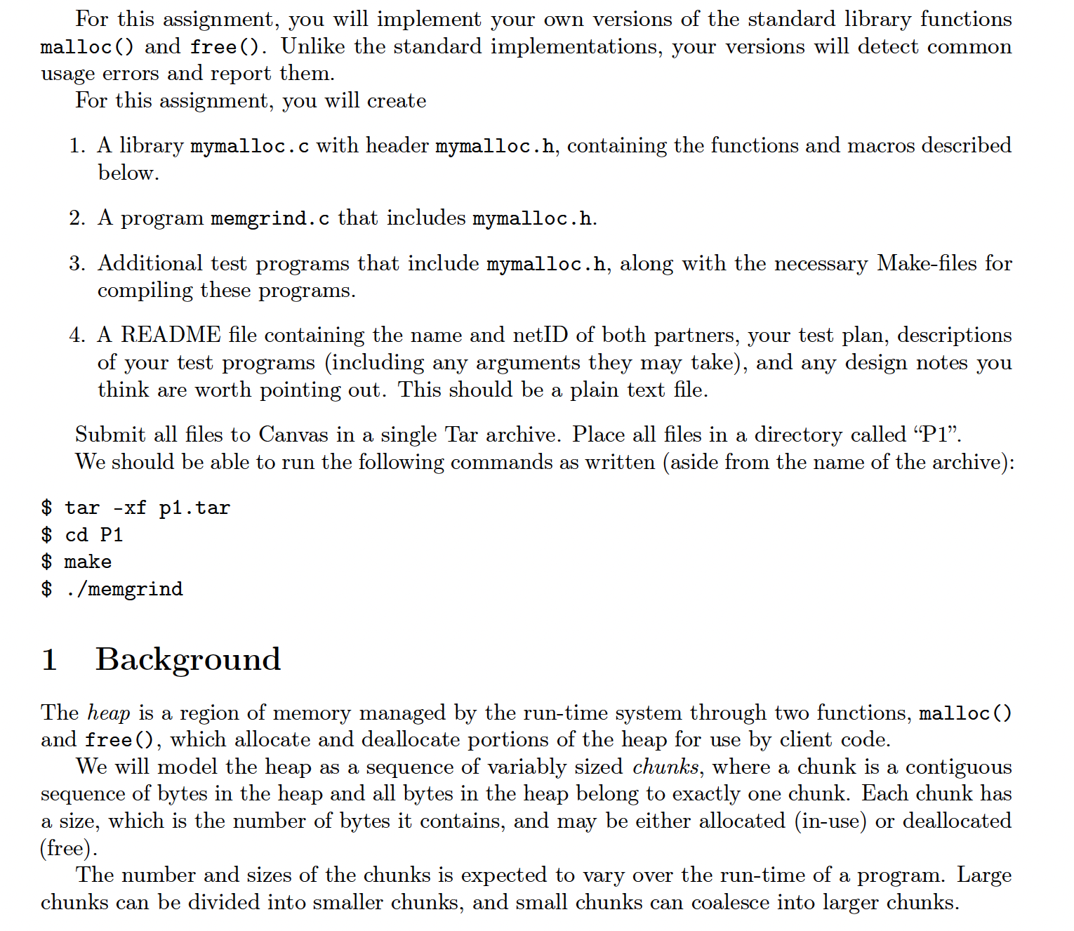 Solved For this assignment, you will implement your own | Chegg.com