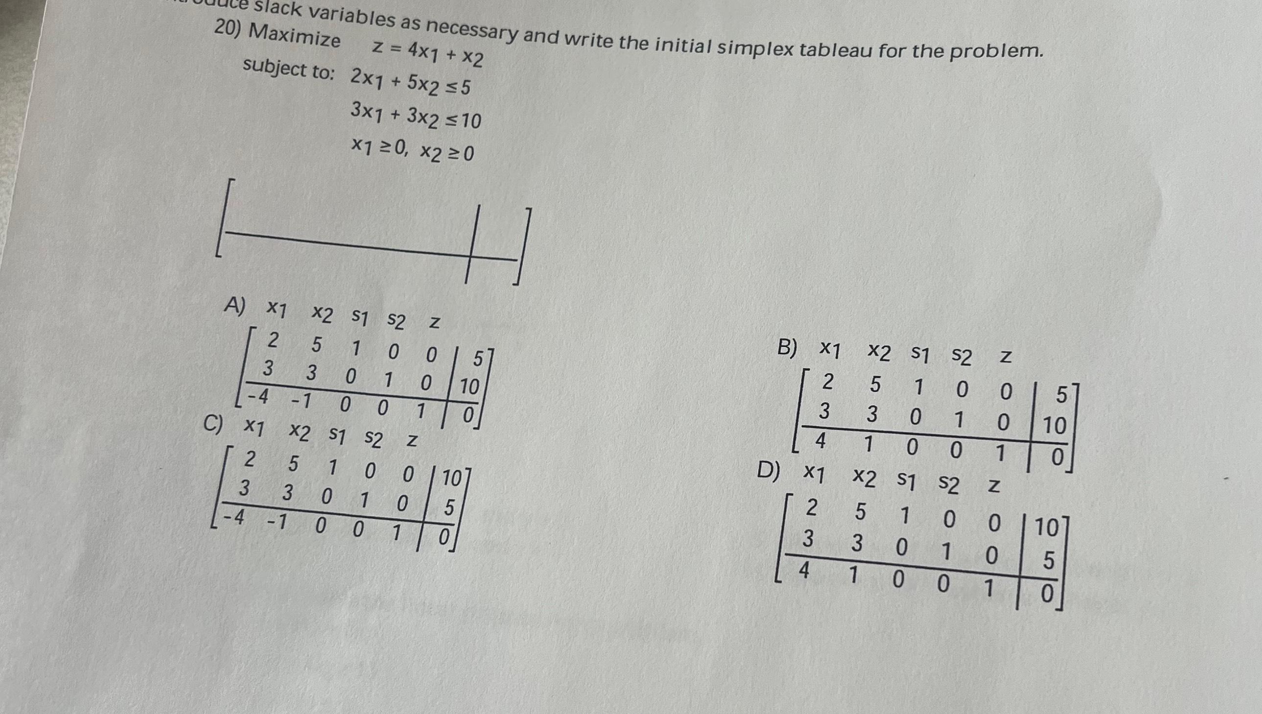 Solved Maximize ,z=4x1+x2 ﻿subject to: | Chegg.com