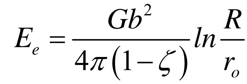 The strain energy of a unit of edge dislocation is | Chegg.com