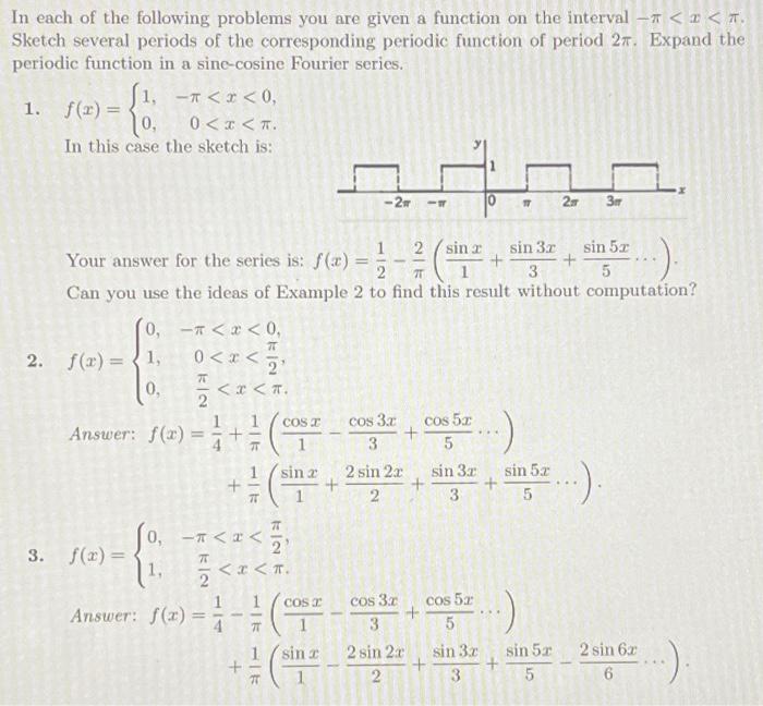 Solved In each of the following problems you are given a | Chegg.com