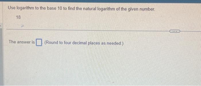 Solved The answer is (Round to four decimal places as | Chegg.com