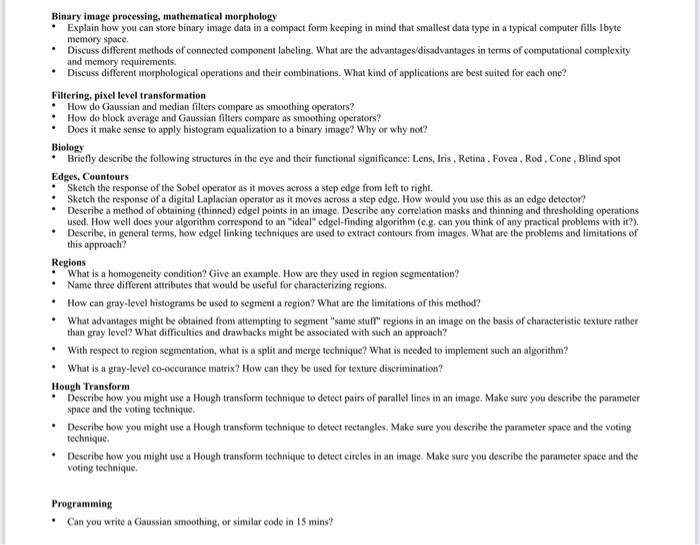 Solved URGENT!Binary image processing, mathematical | Chegg.com