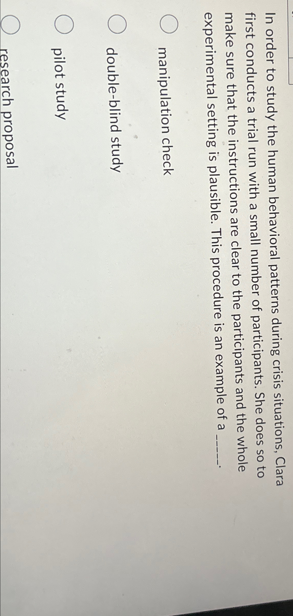 Solved In order to study the human behavioral patterns | Chegg.com