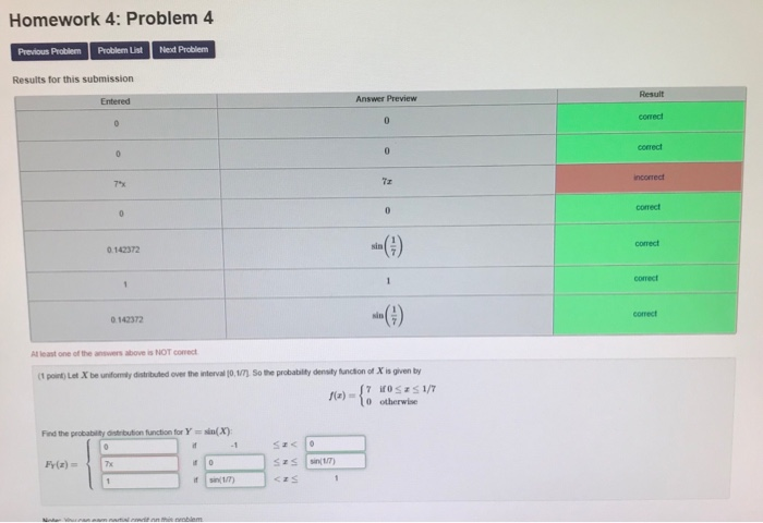 Solved Homework 4: Problem 4 Previous Problem Problem List | Chegg.com