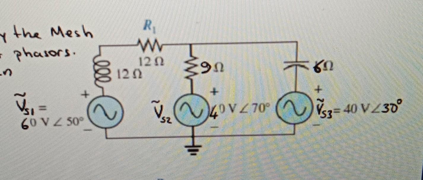 Solved Question 2a) For the given ac circuit, appl currenti | Chegg.com