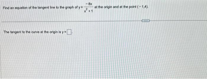 Solved Find an equation of the tangent line to the graph of | Chegg.com