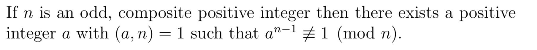 Solved If n ﻿is an odd, composite positive integer then | Chegg.com