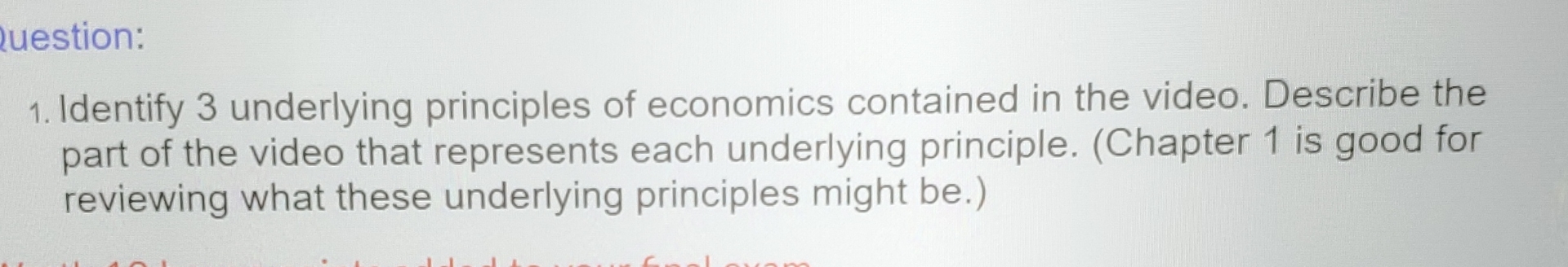 Solved uestion:Identify 3 ﻿underlying principles of | Chegg.com
