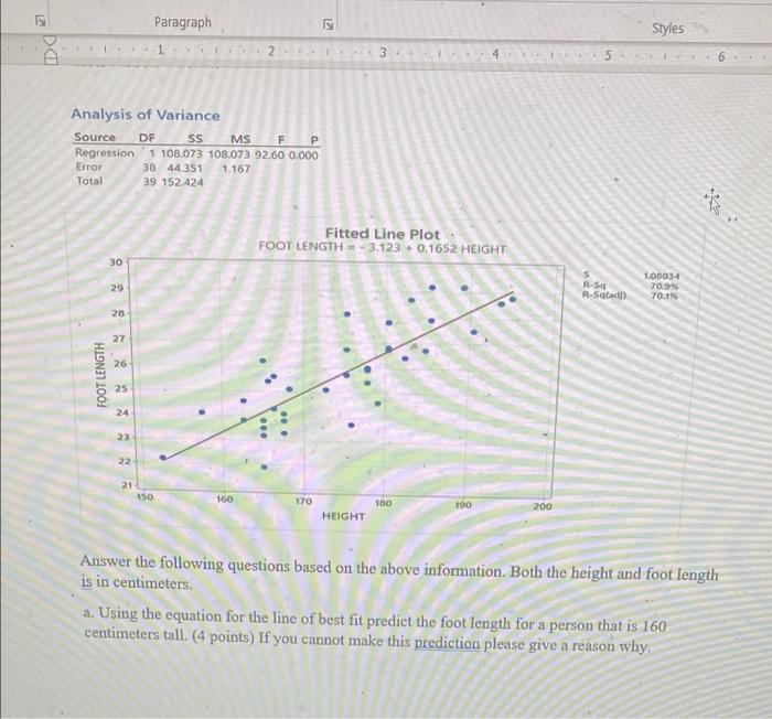 Solved 129 DA Paragraph Analysis of Variance Source DF SS MS | Chegg.com