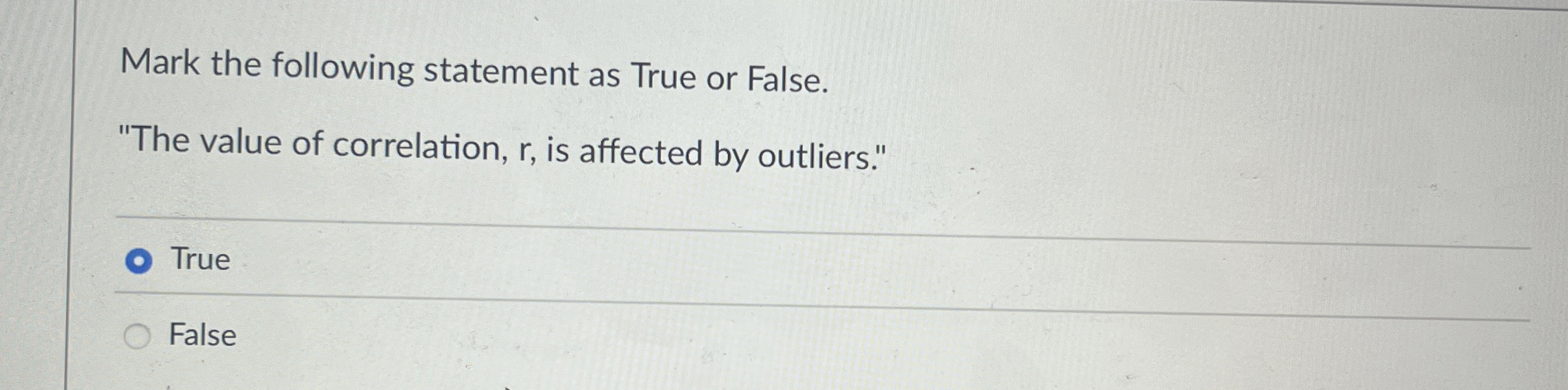 Mark the following statement as True or False."The | Chegg.com