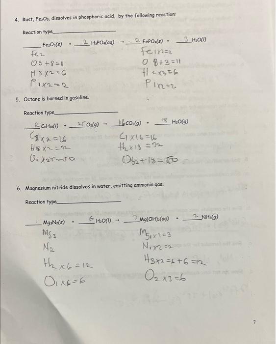 Solved 4. Rust, Fe2Os, dissolves in phosphoric acid, by the | Chegg.com