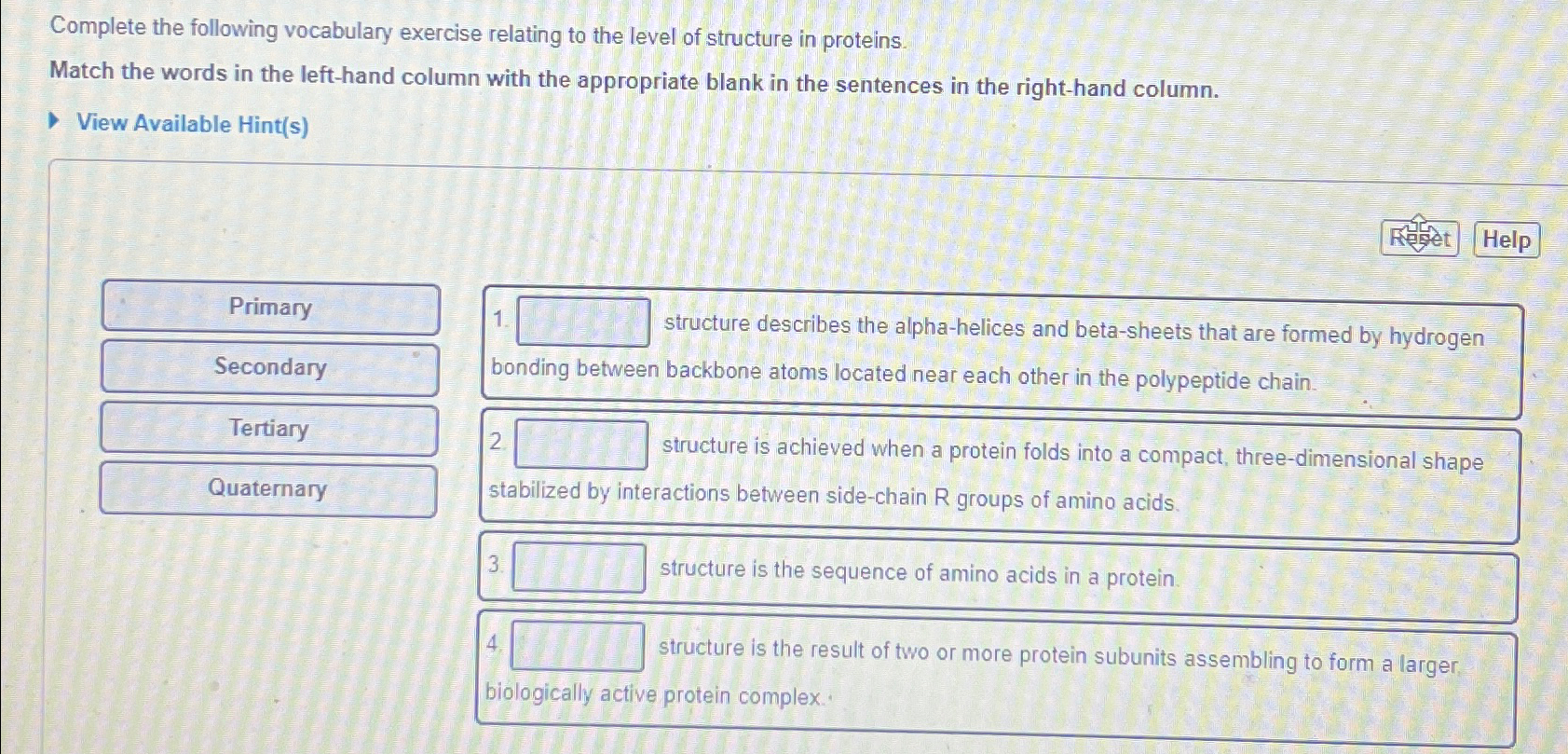 Solved Complete the following vocabulary exercise relating | Chegg.com