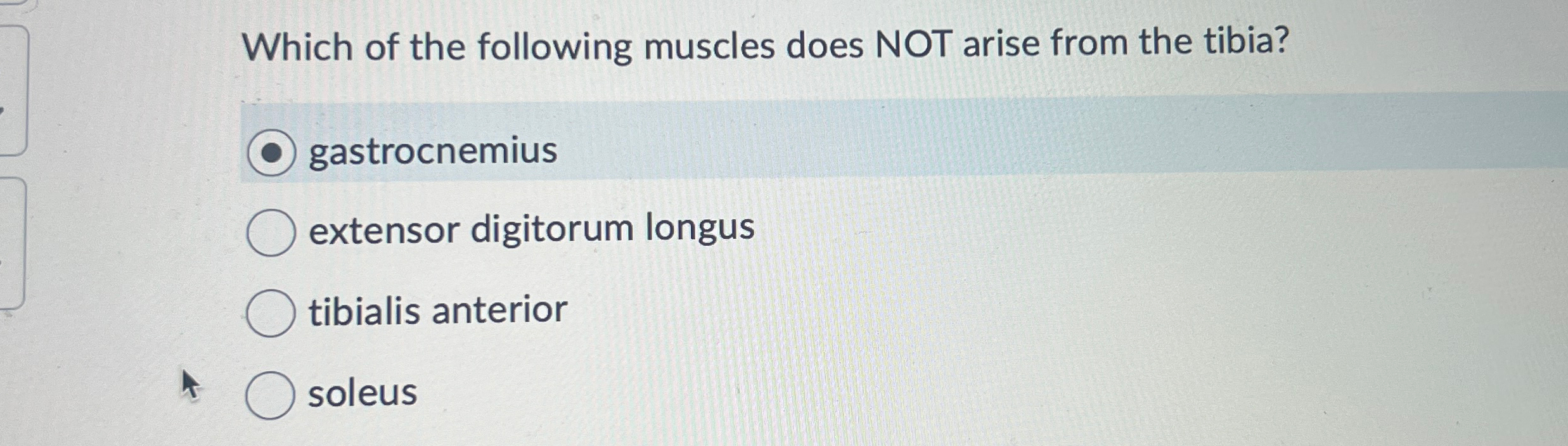 Solved Which of the following muscles does NOT arise from | Chegg.com