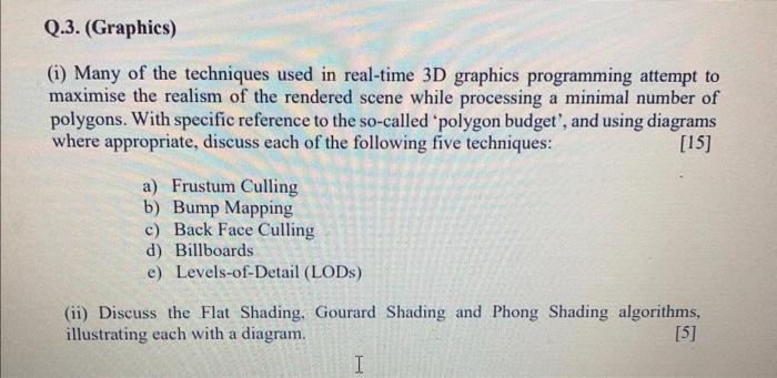 Solved hi guys this is the 2021/22 exam paper for Graphic | Chegg.com