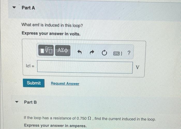 Solved A single loop of wire with an area of 0.0880 m' is in | Chegg.com