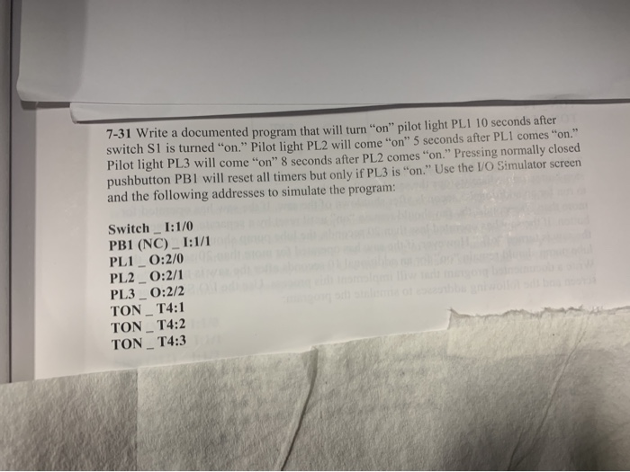 Solved 7-31 Write a documented program that will turn "on" | Chegg.com