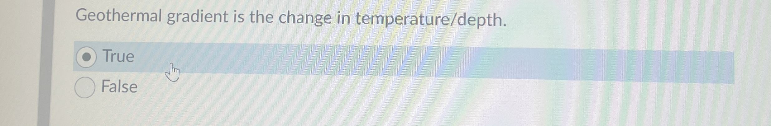 Solved Geothermal gradient is the change in | Chegg.com