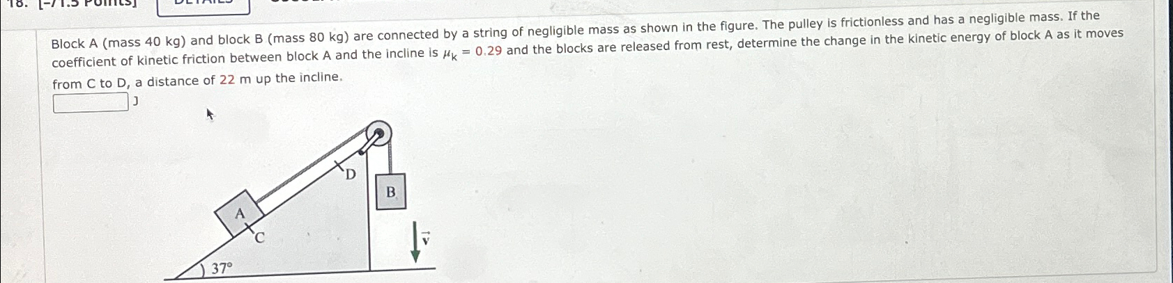 Solved Block A (mass 40kg ) ﻿and block B (mass 80kg ) ﻿are | Chegg.com